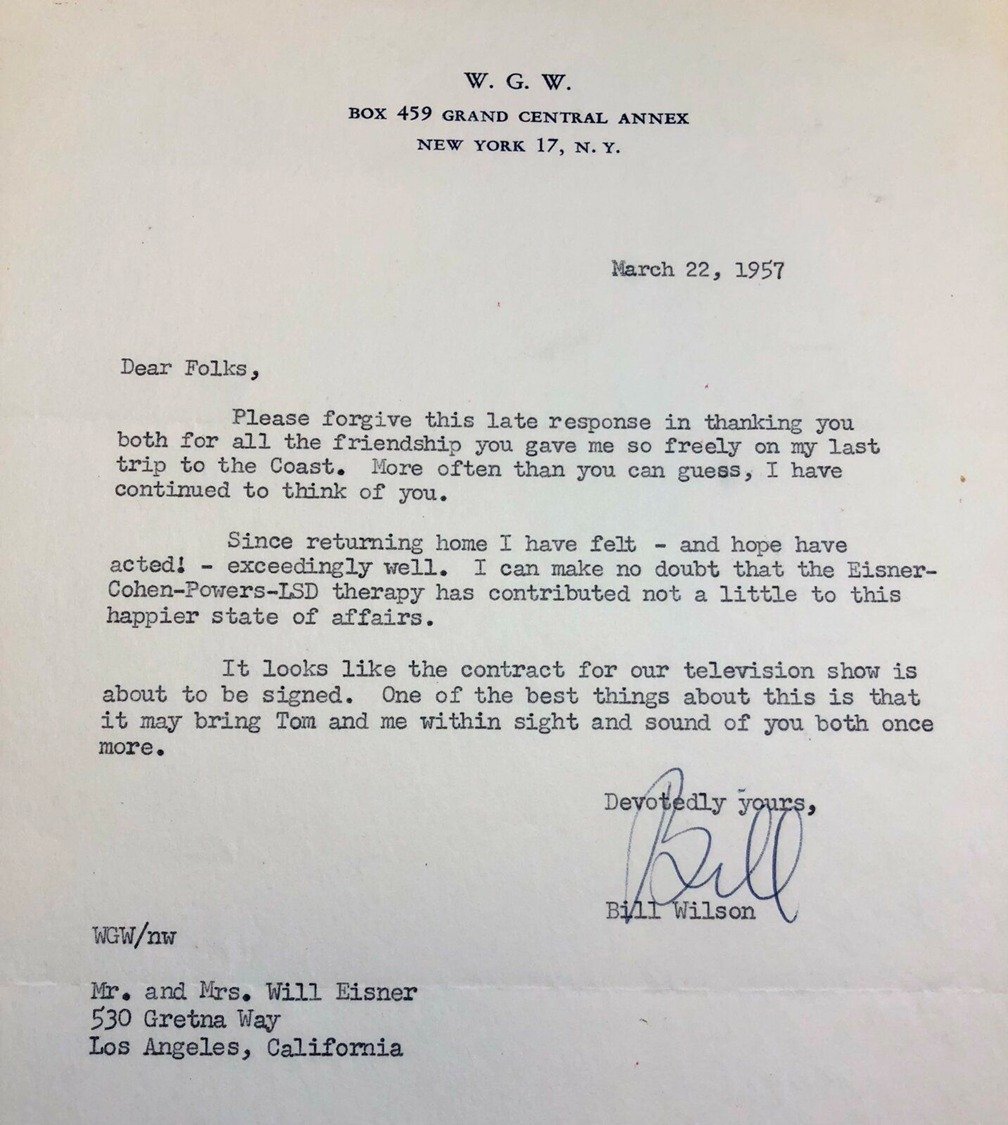 Bill Wilson: A Letter Discussing LSD Therapy - Psychedelics in Recovery